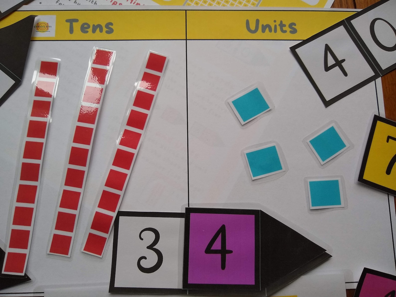 Understanding Numbers 1-100 Maths Learning Pack Arrow Cards, 100 Square ...