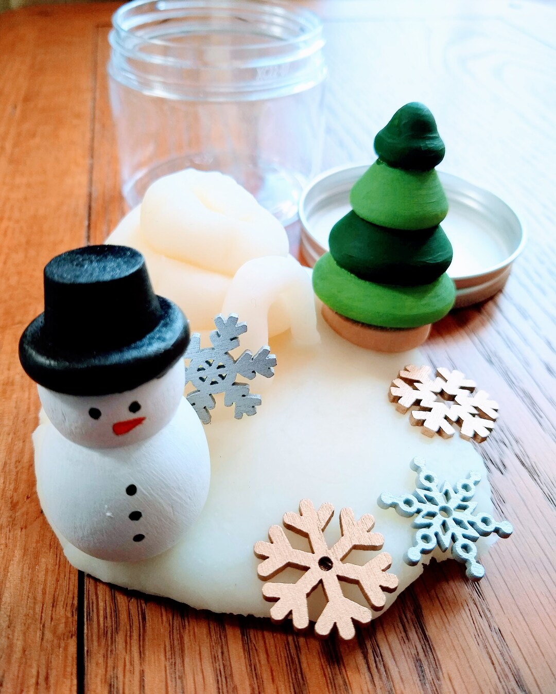 Snowman Winter Playdough Set and Activity Learning Cards - Etsy