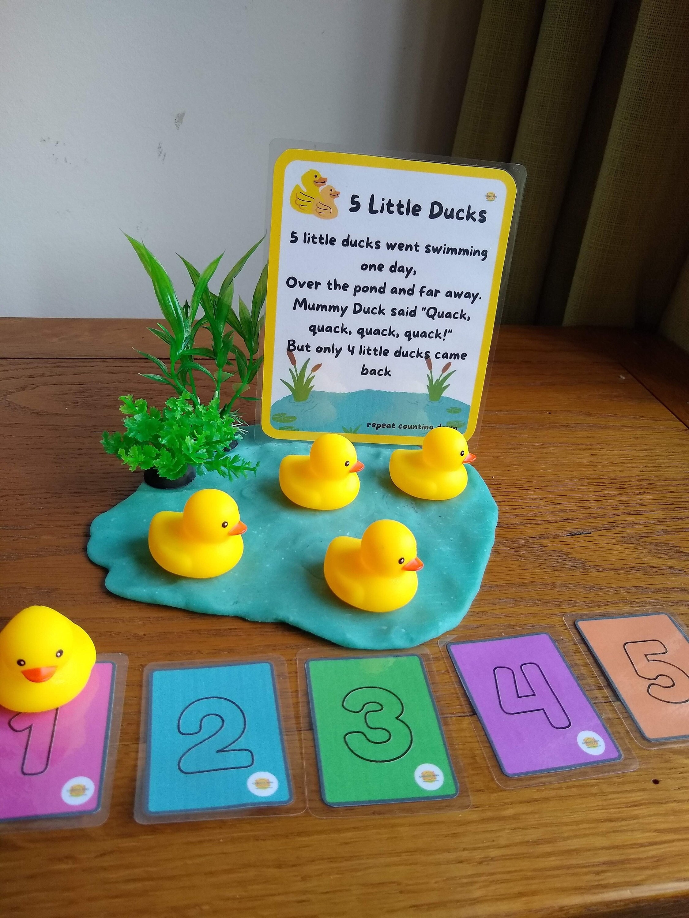 5 Little Ducks Playdough Set Nursery Rhymes Interactive Learning and ...