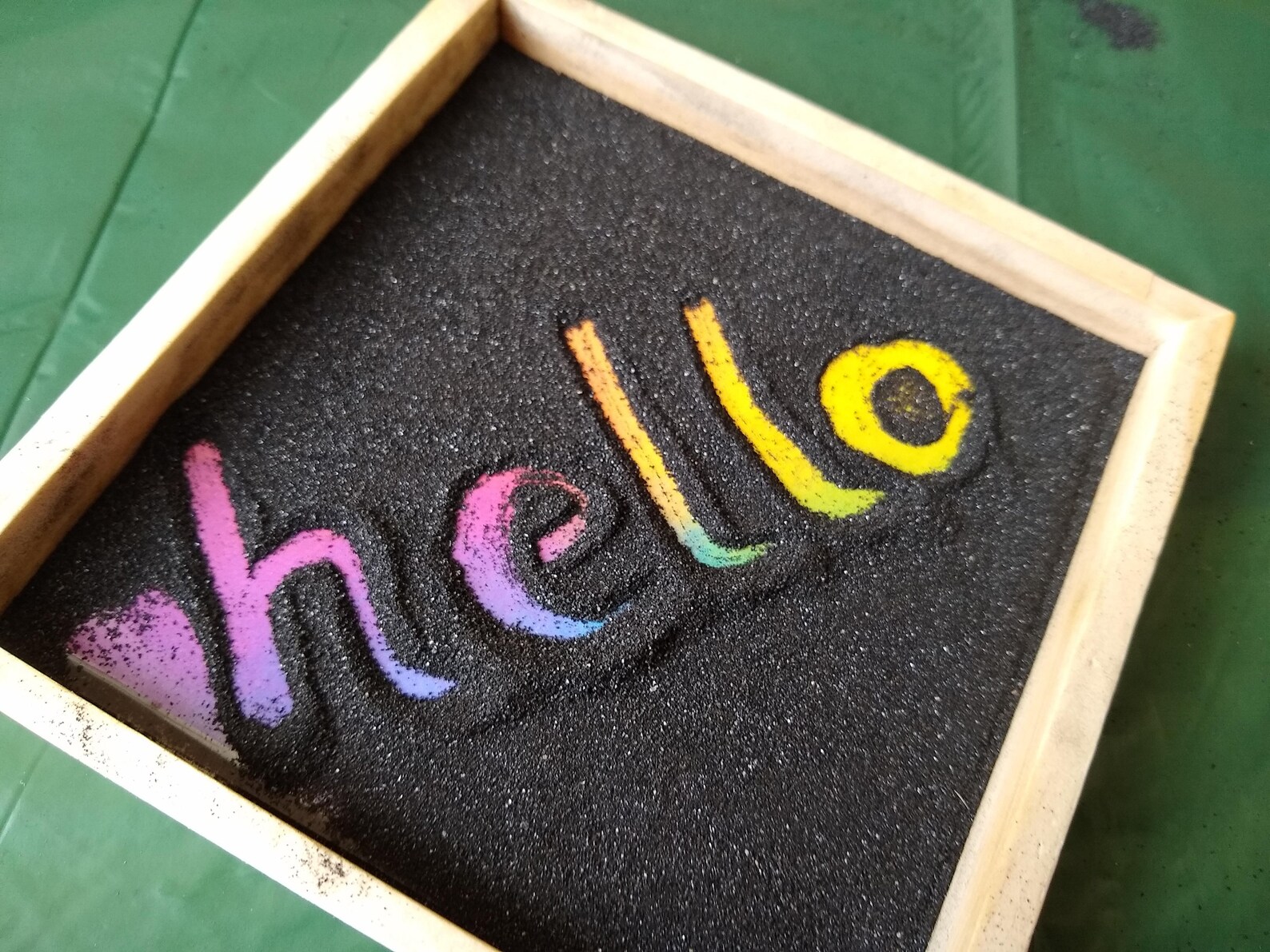 Mark Making Mini Sand Tray Set Montessori Writing - Etsy UK