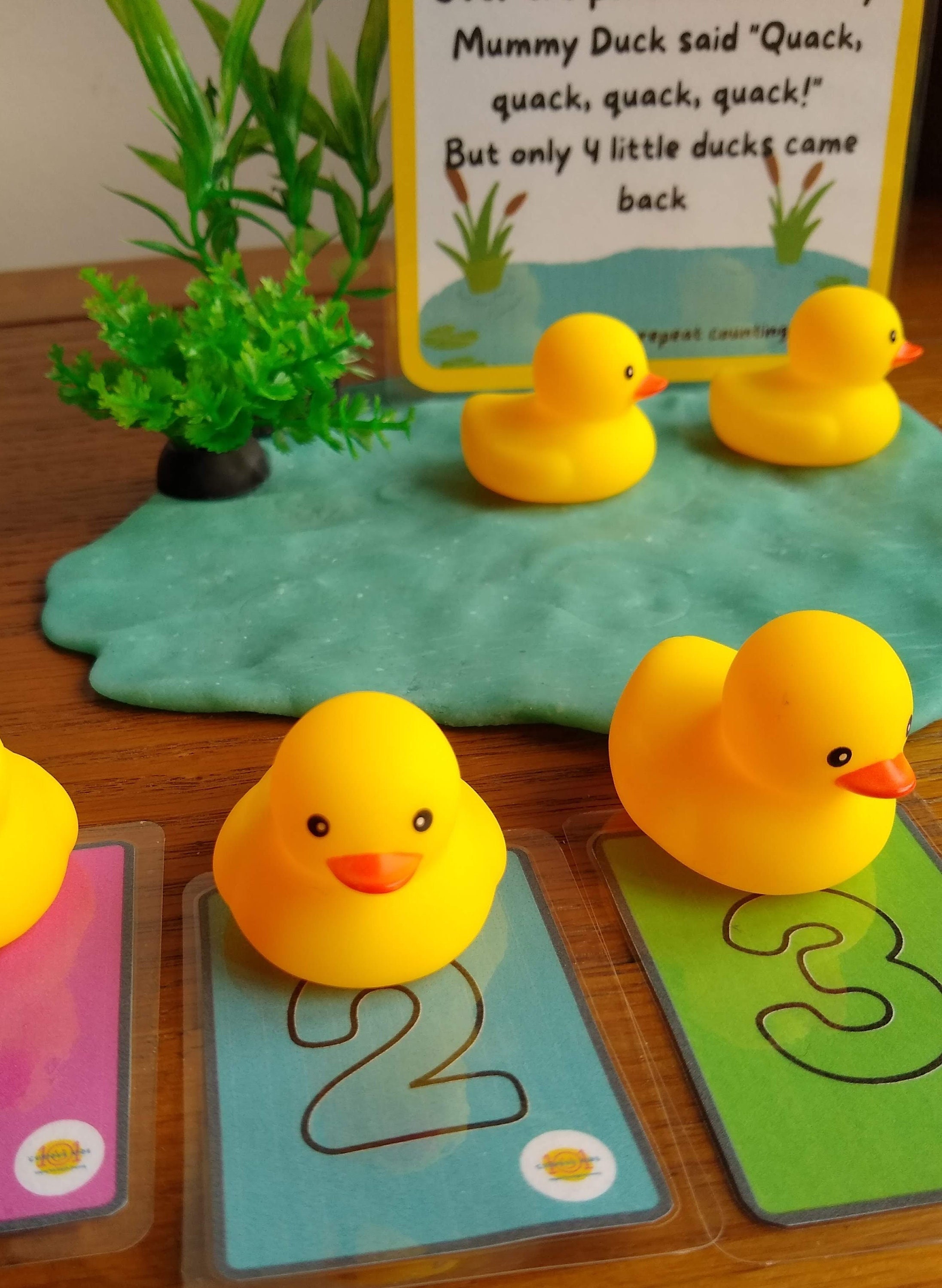 5 Little Ducks Playdough Set Nursery Rhymes Interactive Learning and ...