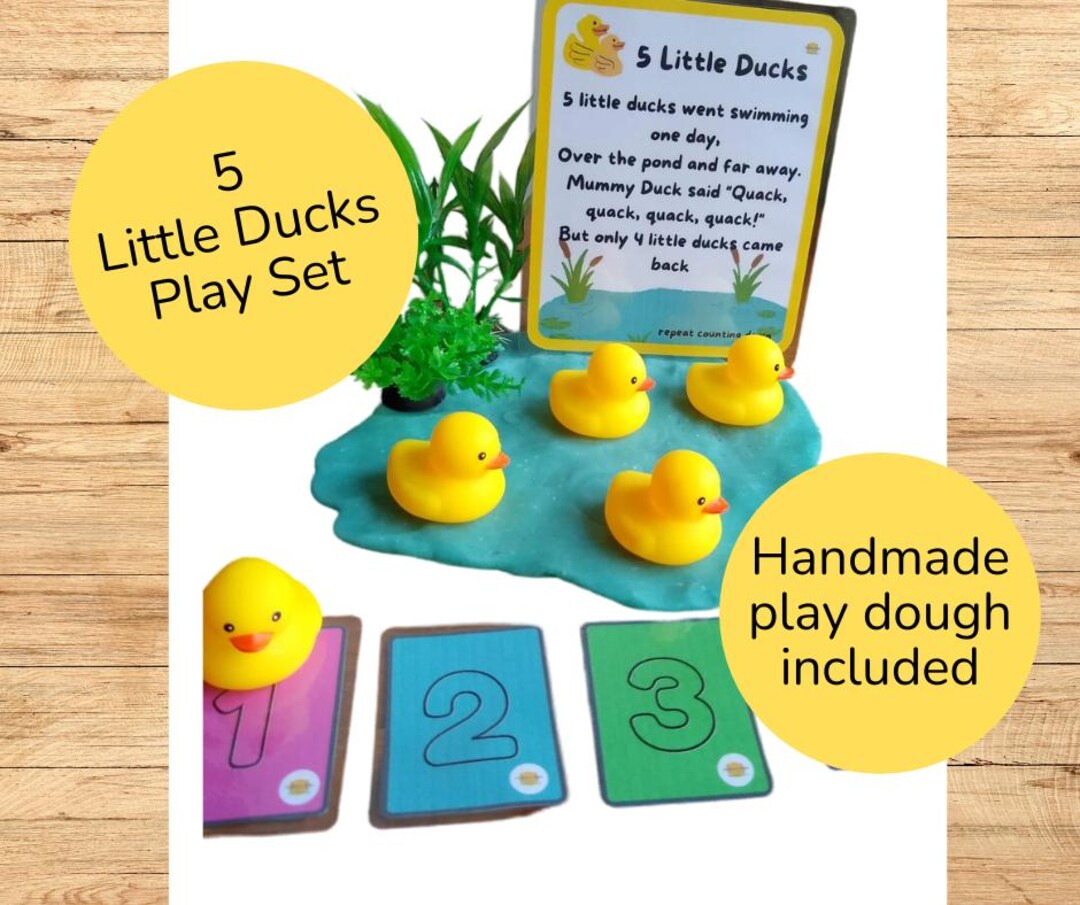5 Little Ducks Playdough Set - Nursery Rhymes - Interactive Learning ...