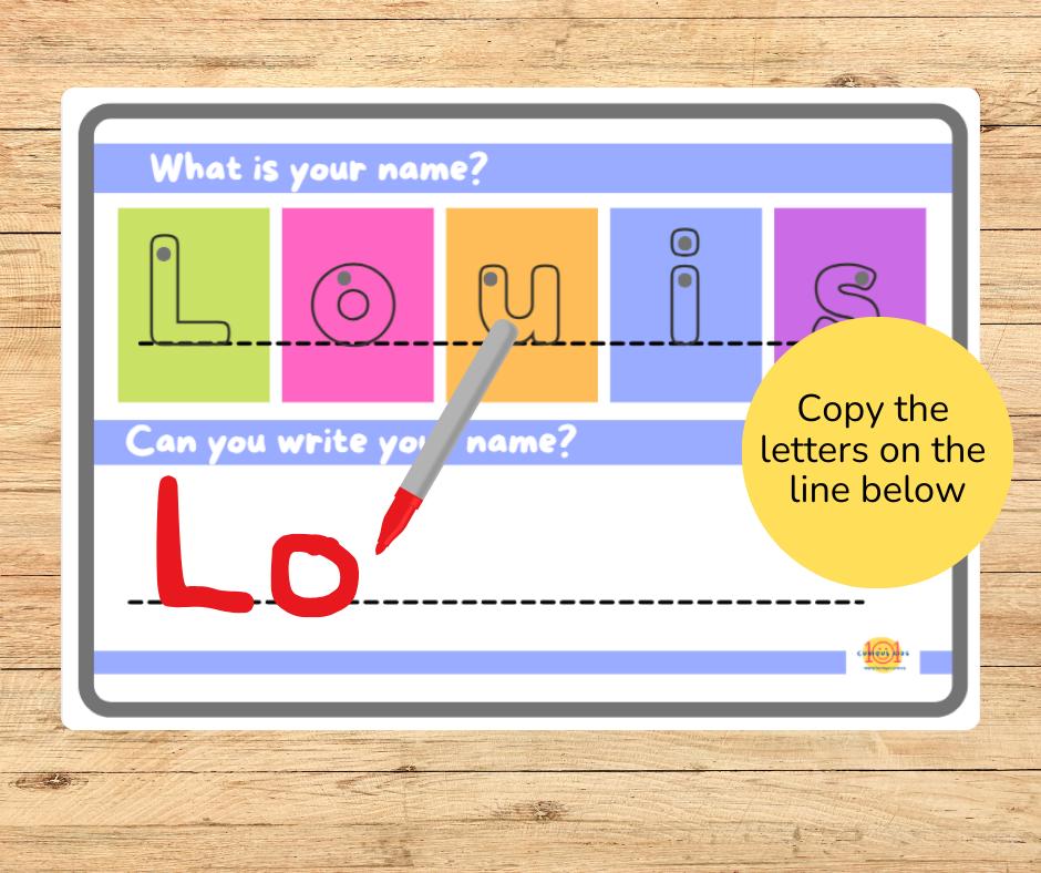 Personalised Name Writing Pack - Etsy