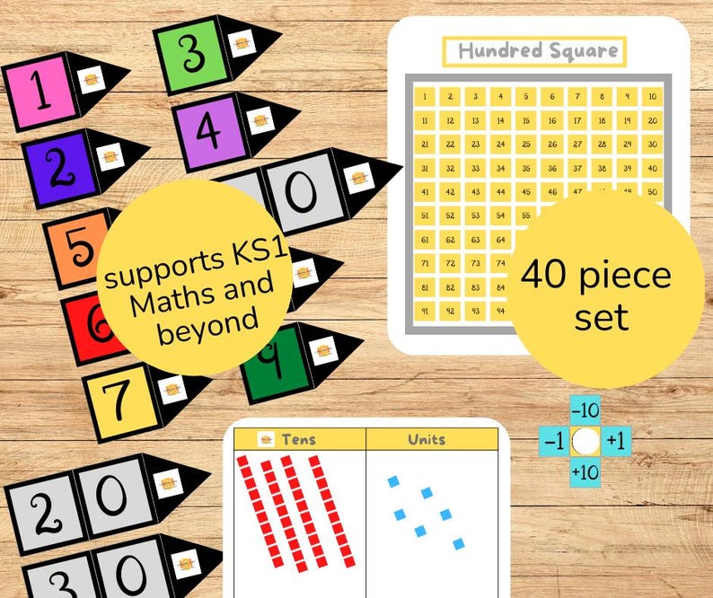 Understanding Numbers 1-100 Maths Learning Pack - Arrow Cards, 100 ...