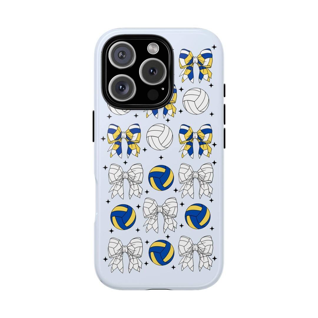 Volleyball Coquette Bow iPhone Case, Sports Phone Cover - Etsy