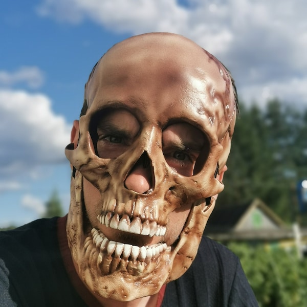 Realistic Human Face Mask - Etsy
