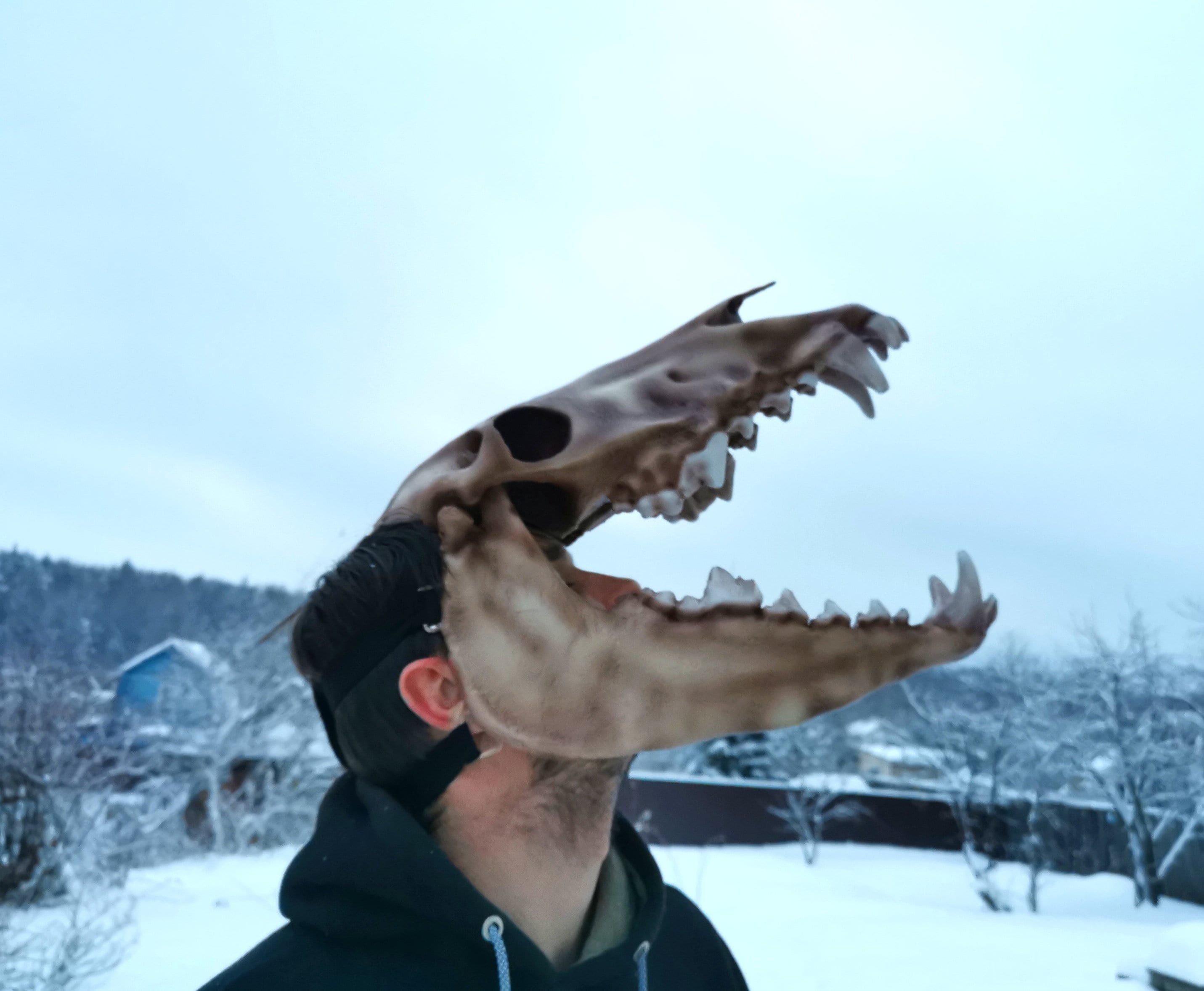 WENDIGO SKULL MASK With Jaw Wendigo Skull Dragon Mask - Etsy Canada