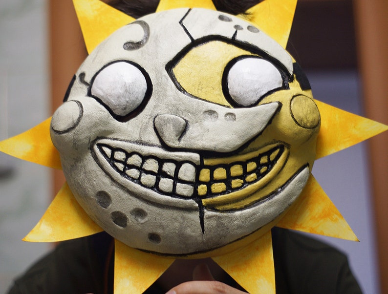 FNAF Sun Mask Five Nights at Freddy's Sun Moon FNAF | Etsy Ireland