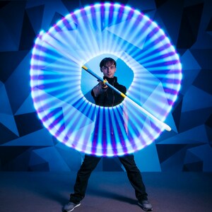 LED Staff / LED Poi Spectrum Light Glow Staff for Spinning - Etsy