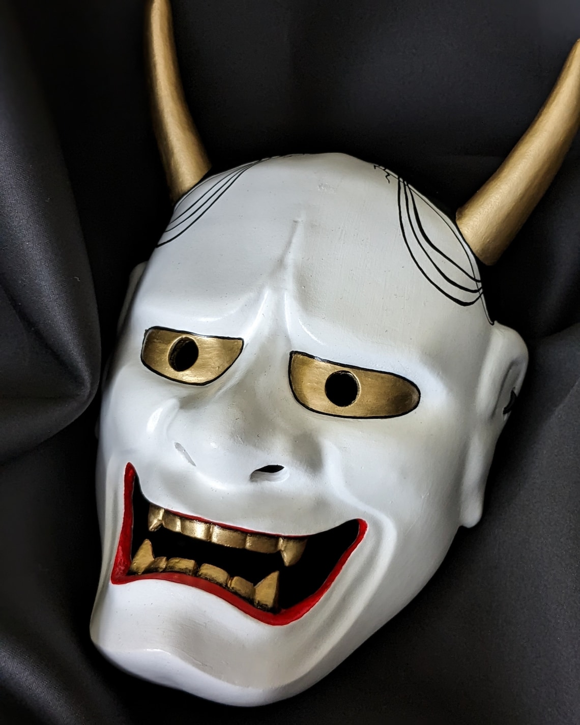 Classic Hannya Mask - Etsy Australia