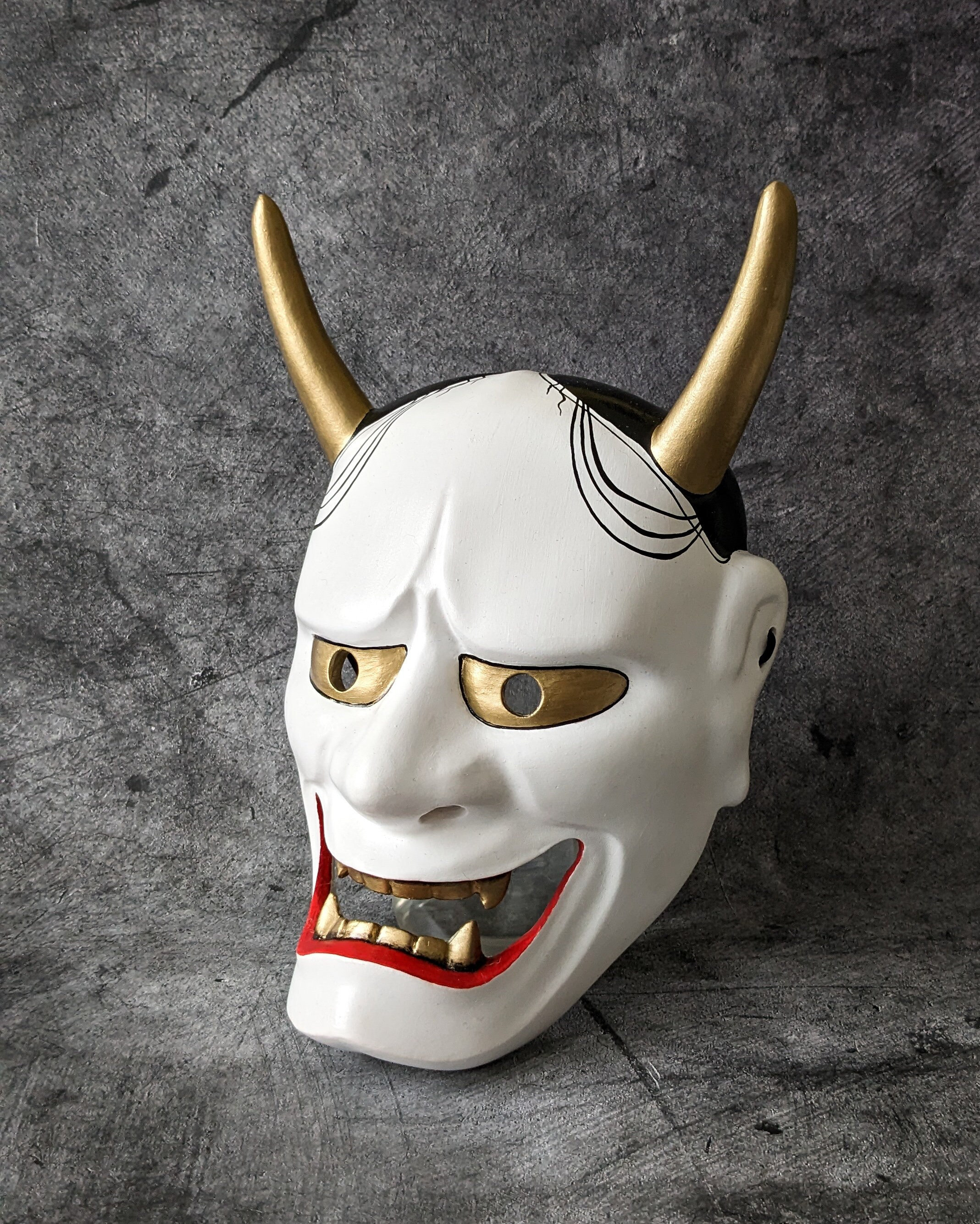 Classic Hannya Mask - Etsy Australia