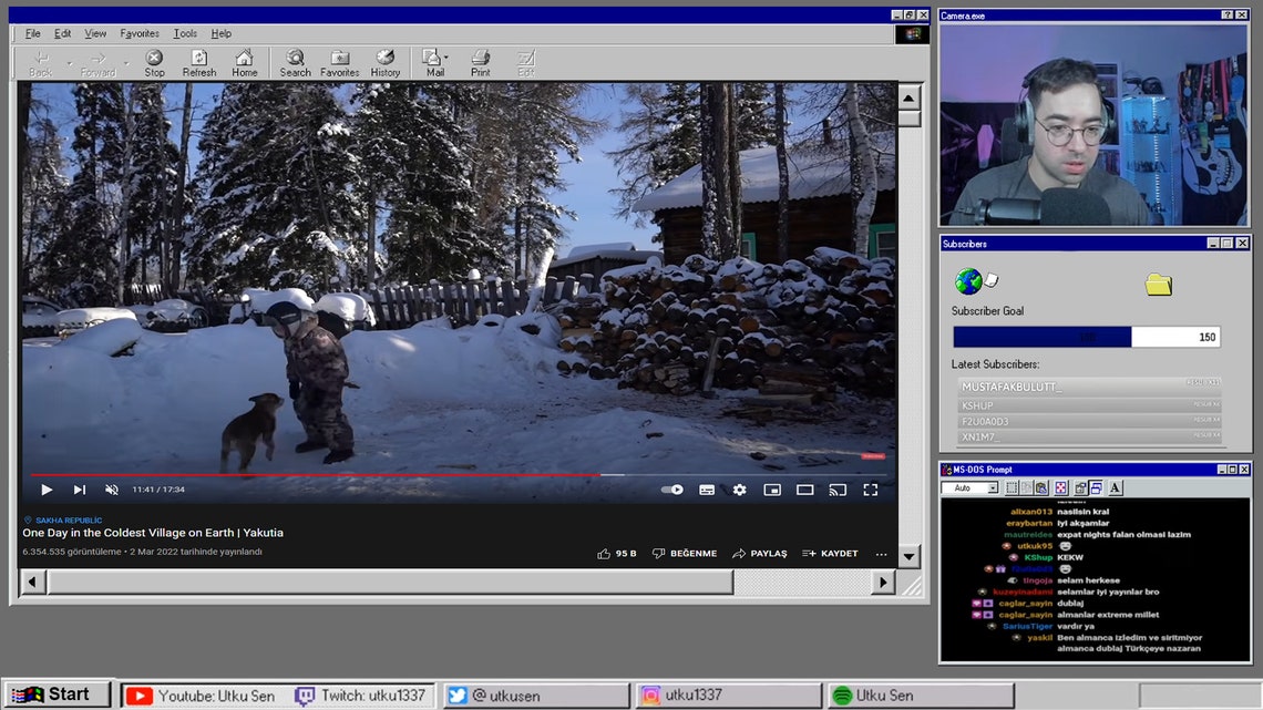 Windows 98 Retro Stream Layouts | Retro Twitch Overlay | Twitch Package ...