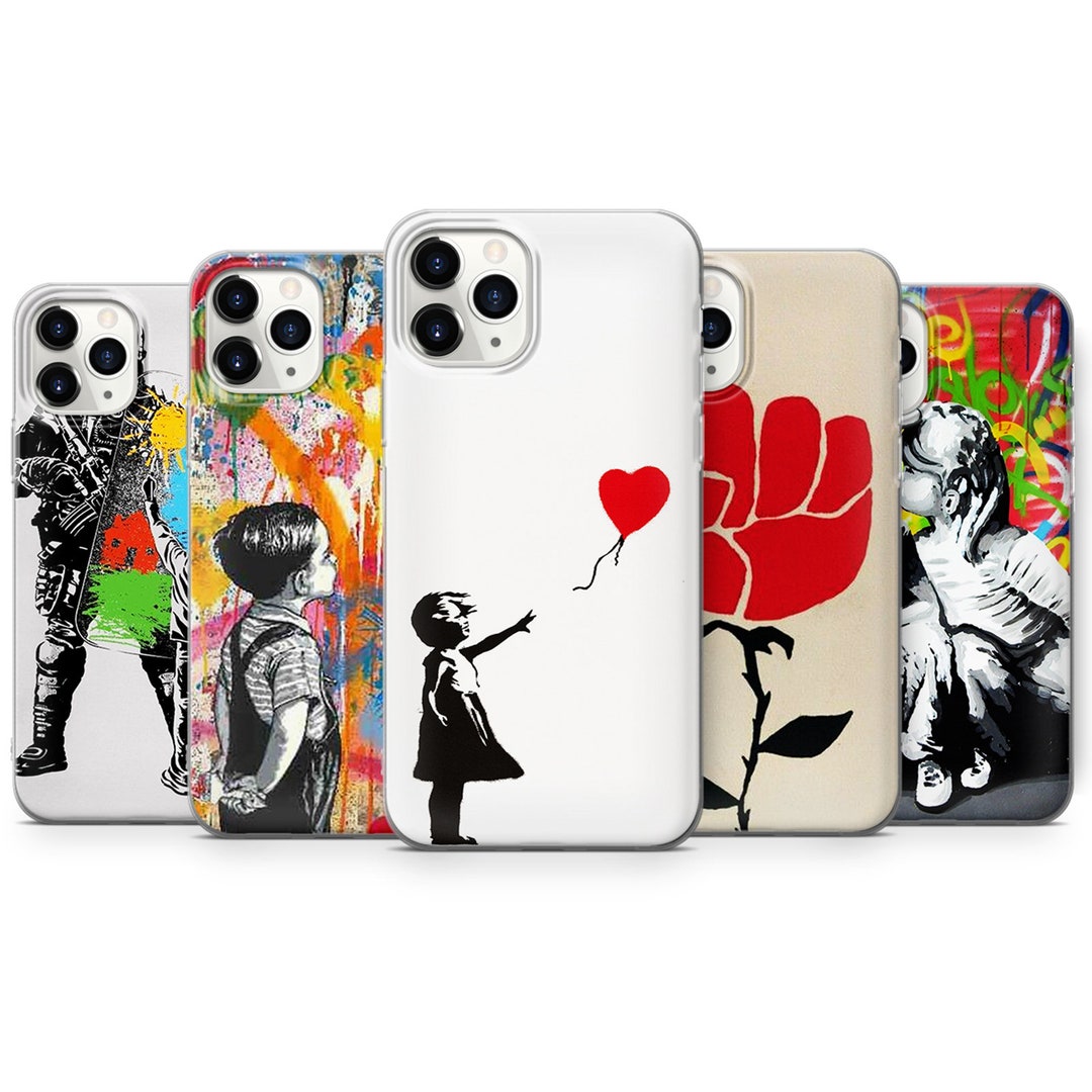 Banksy Art Phone Cover Fits for iPhone 14, 13, 11 Pro, 12, 12 Pro, 13 ...