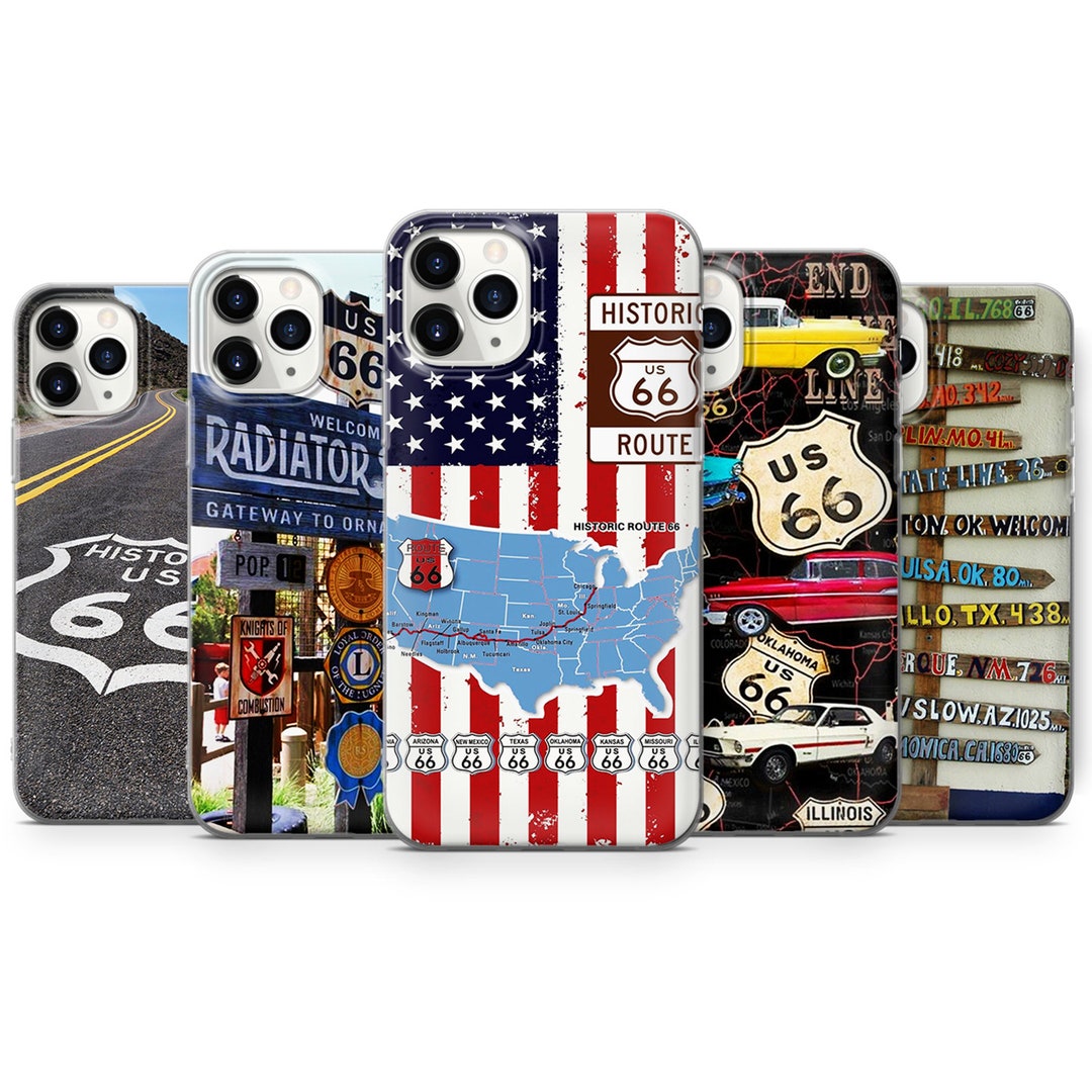 Route 66 Phone Cover Fit for iPhone 13 Pro,, 11 Pro, XR, XS, 8 ...