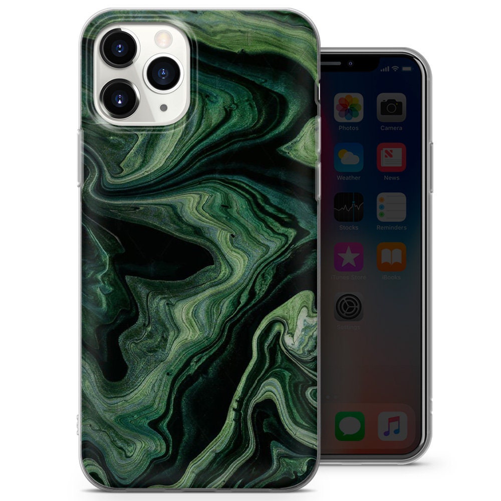 Emerald Green Sage Green Swirl Phone Case. for iPhone 6 SE 7 8 - Etsy