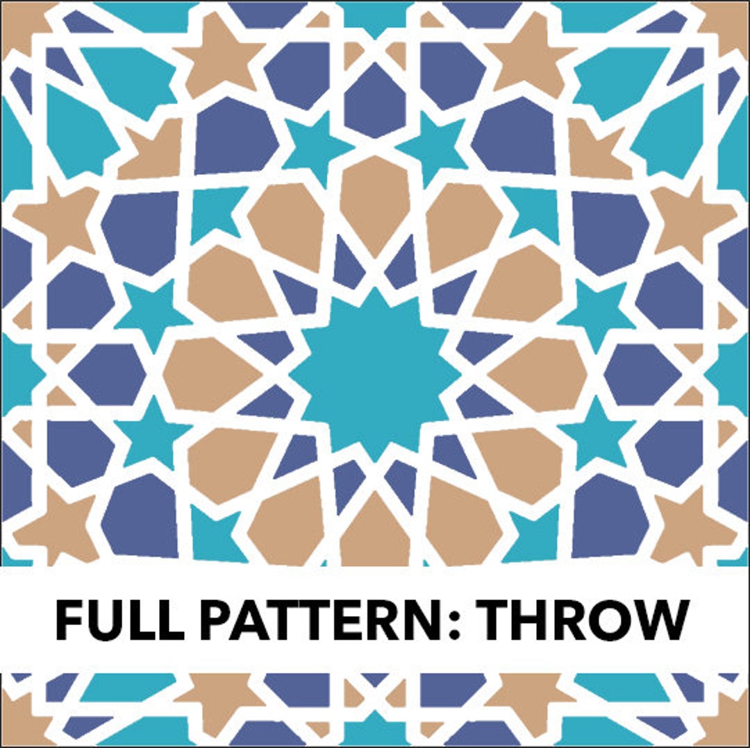 Islamic Geometry I Quilt Pattern (intermediate-advanced): Throw Size - Etsy