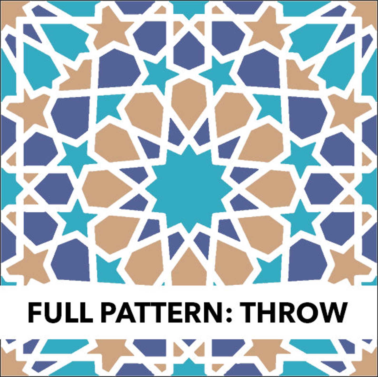 Islamic Geometry I Quilt Pattern (intermediate-advanced): Throw Size - Etsy