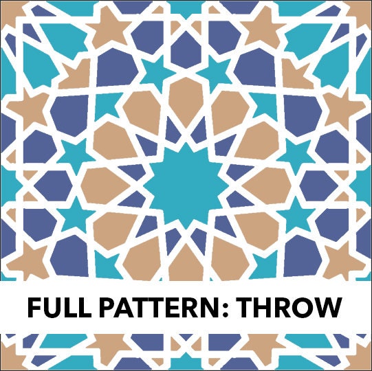 Islamic Geometry I Quilt Pattern (intermediate-advanced): Throw Size - Etsy