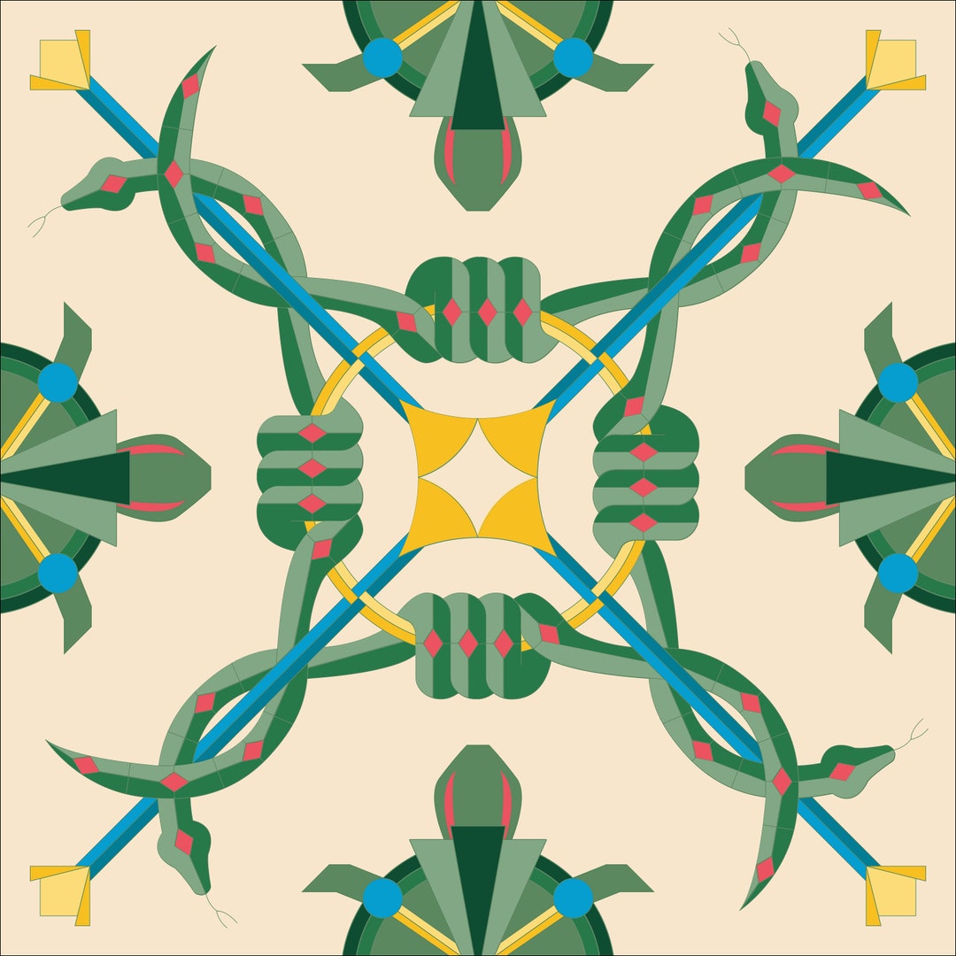 Eleanora Serpentine Quilt Pattern (advanced) - Etsy