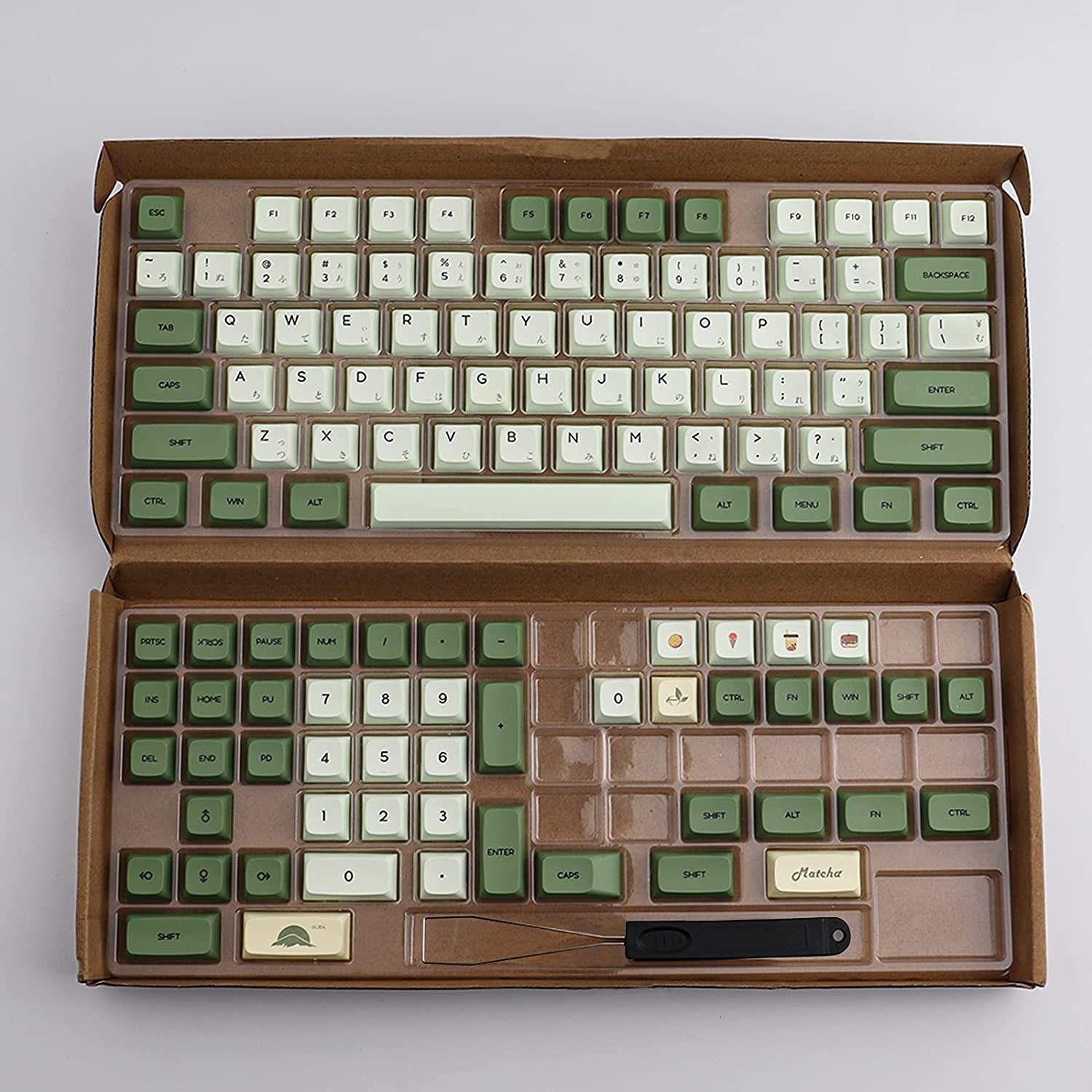 Matcha Keycaps / 124 Keys Korean PBT Keycaps ZDA Profile | Etsy