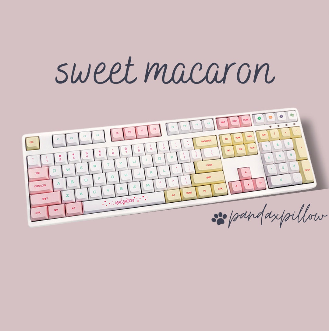 Macaron Keycaps 146 Keys PBT XDA Profile Dye-sub Cherry Mx [free ...