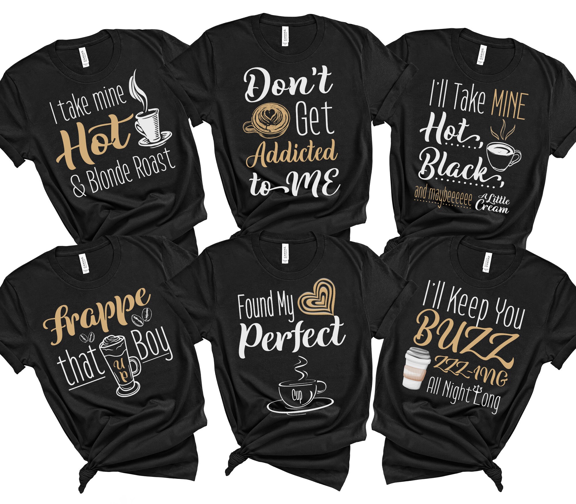 Coffee Themed Bachelorette Shirts for Coffee Loving Bride to Be and ...
