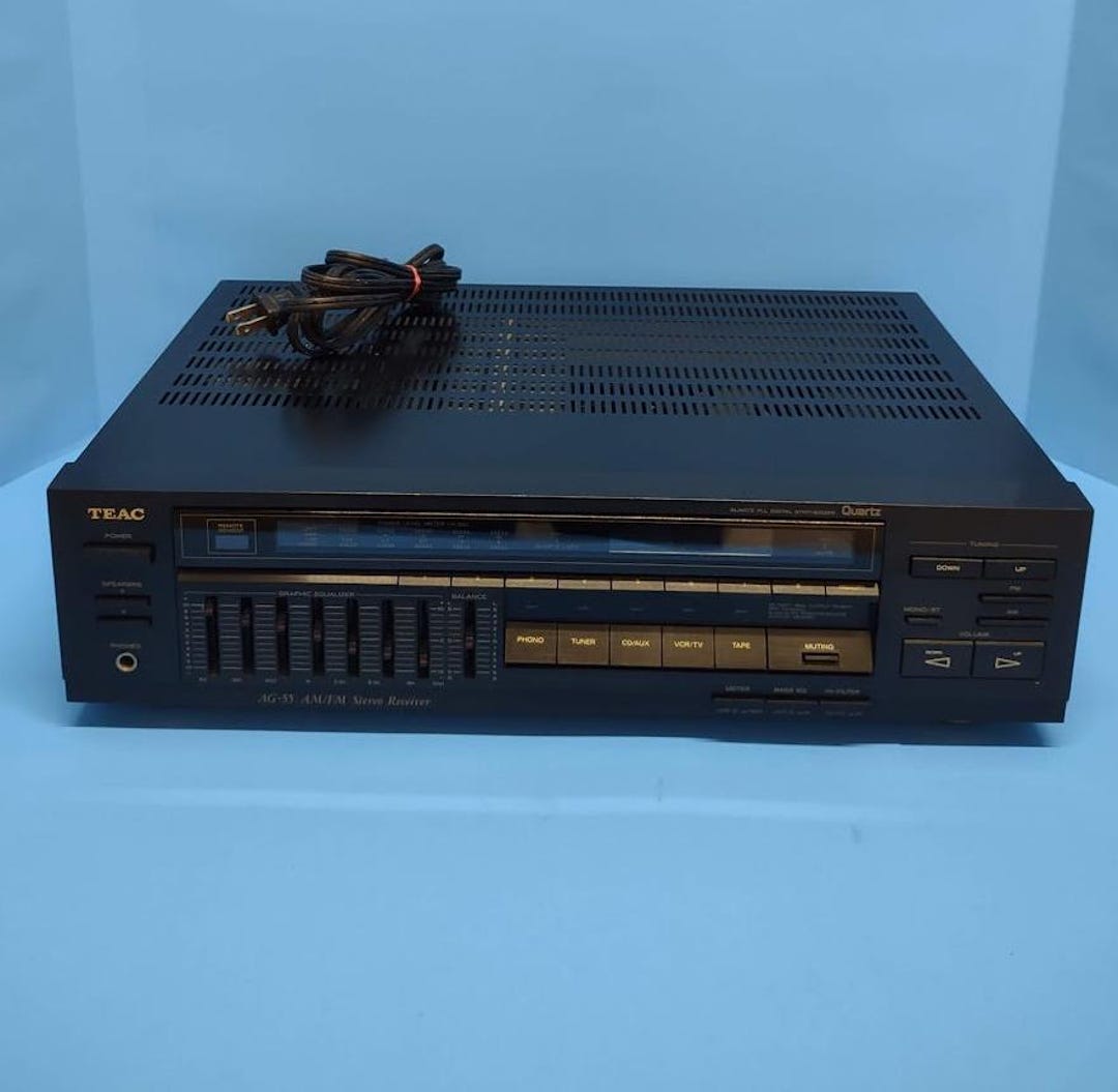 TEAC Stereo Receiver AG-55 W/ Seven Channel Equalizer and Phono Jack ...