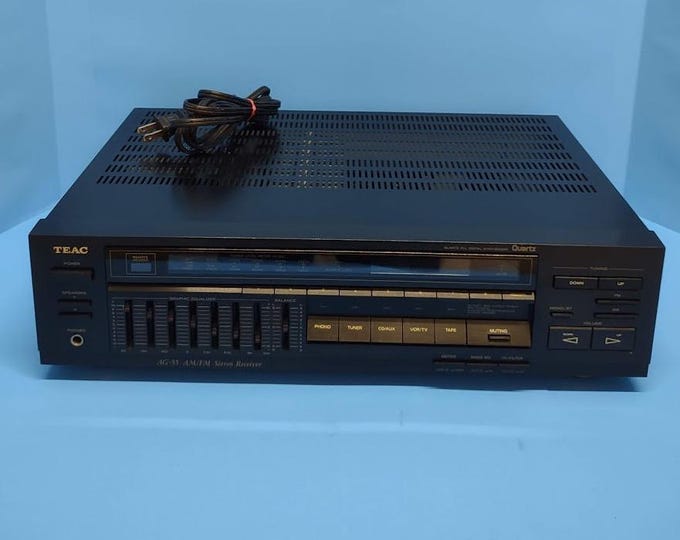 TEAC Stereo Receiver AG-55 W/ Seven Channel Equalizer and Phono Jack ...