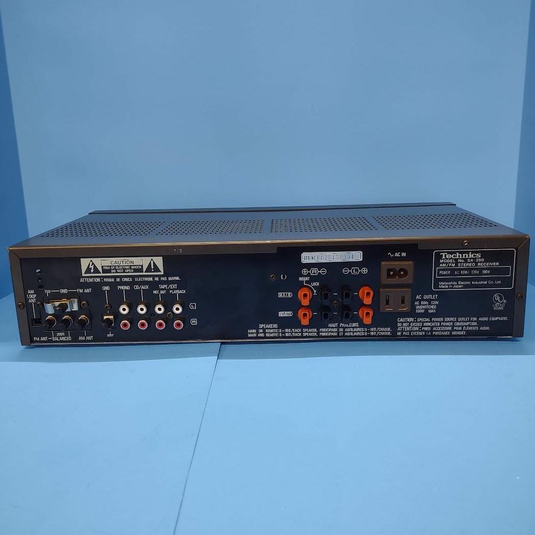 Technics SA-290 Receiver, in Very Good Vintage Condition, No Remote. - Etsy