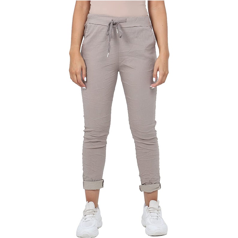 Ladies Stretch Magic Italian Trousers Women's Crushed - Etsy UK