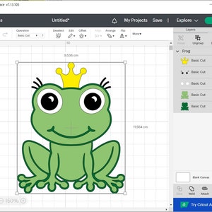 Frog Princess, Frog With a Crown SVG - Etsy