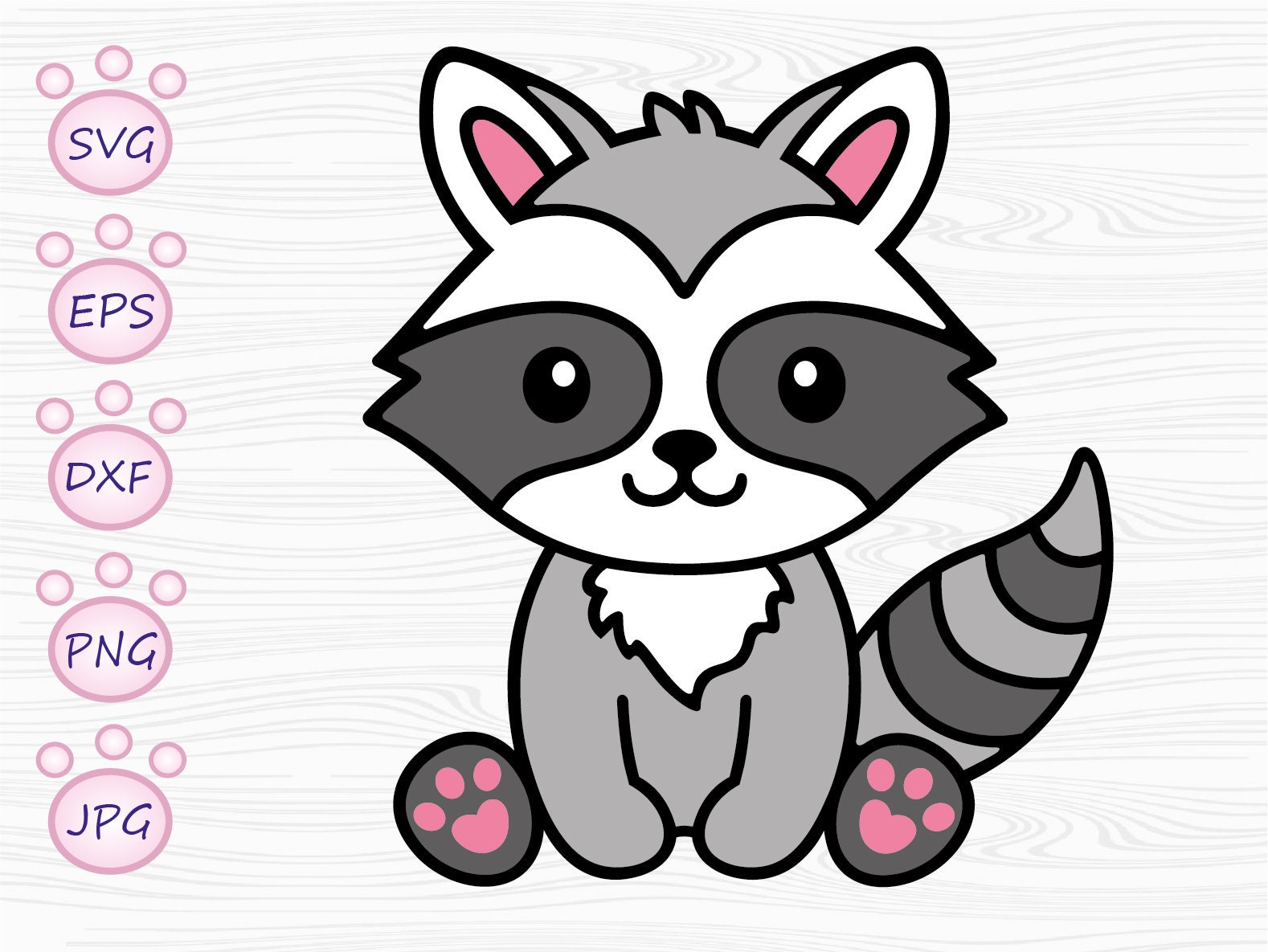 Baby Raccoon Drawing
