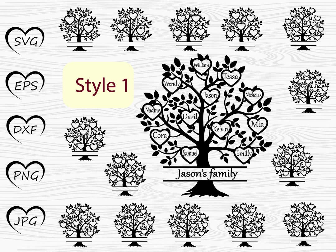 Personalized Family Tree SVG, Our Roots SVG, Family Reunion Tree Png ...