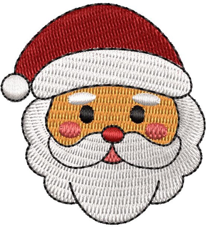 Mini Santa Embroidery Design, Mini Santa Clause Embroidery Designs ...