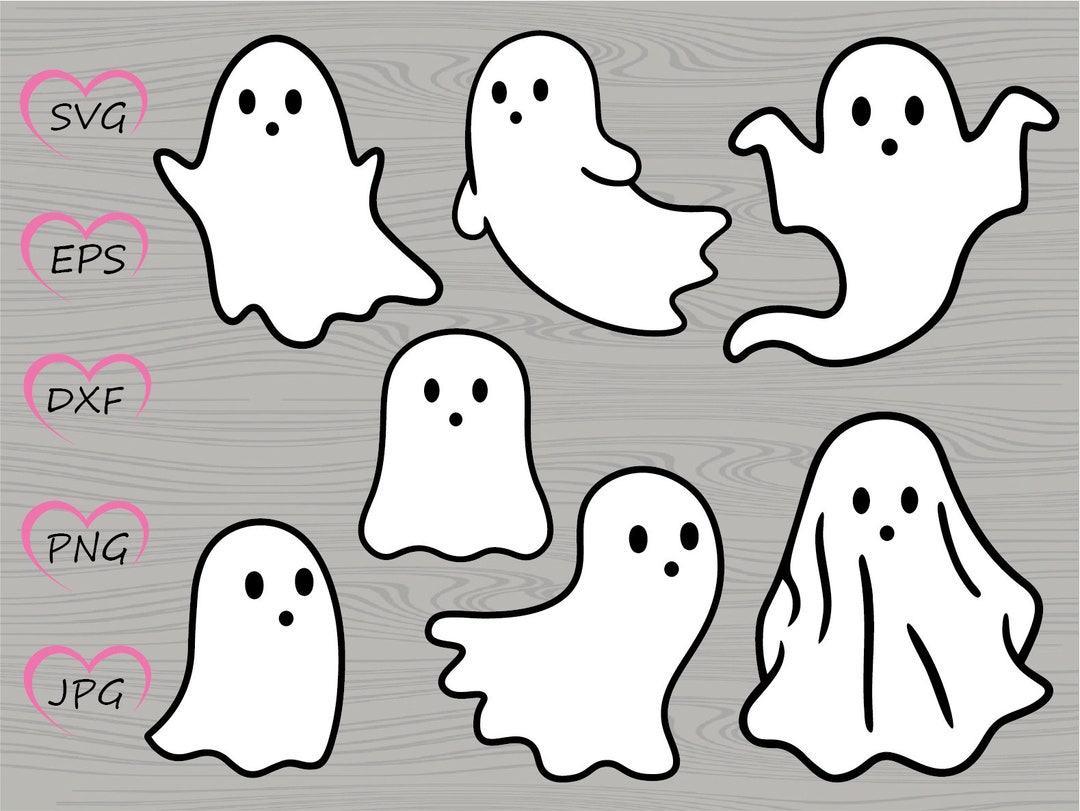 Cute Ghosts Svg - Etsy