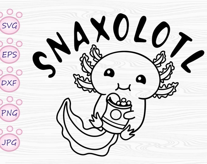 Axolotl Svg Png Cut File Cricut Snaxolotl - Etsy Canada