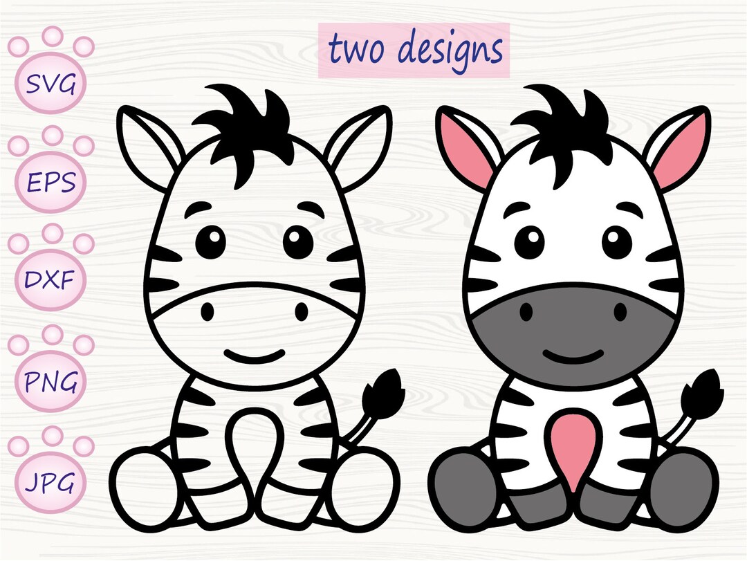 Baby Zebra Svg - Etsy