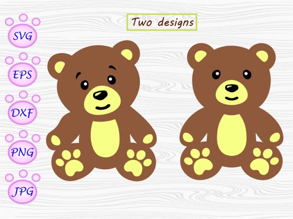 Teddy Bear SVG Cricut | Etsy