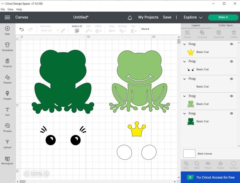 Frog Princess Frog With a Crown SVG - Etsy