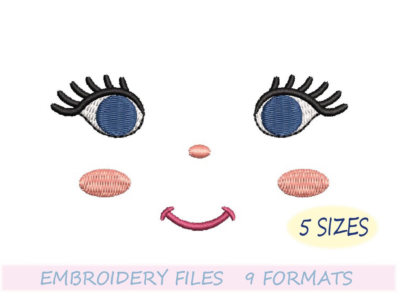 Doll Face, Machine Embroidery Design, Rag Doll, Embroidery Designs ...