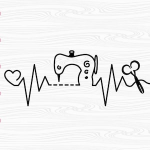 Tailor Svg, Sewing Heartbeat SVG, Sewing Machine SVG, Seamstress Files ...