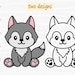 Baby Wolf SVG - Etsy