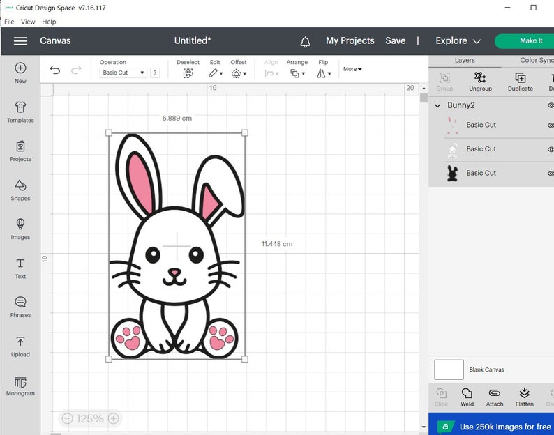 Cute Bunny SVG - Etsy