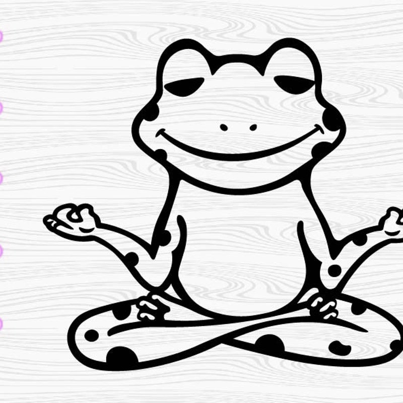 Namaste Frog Stickers - Etsy
