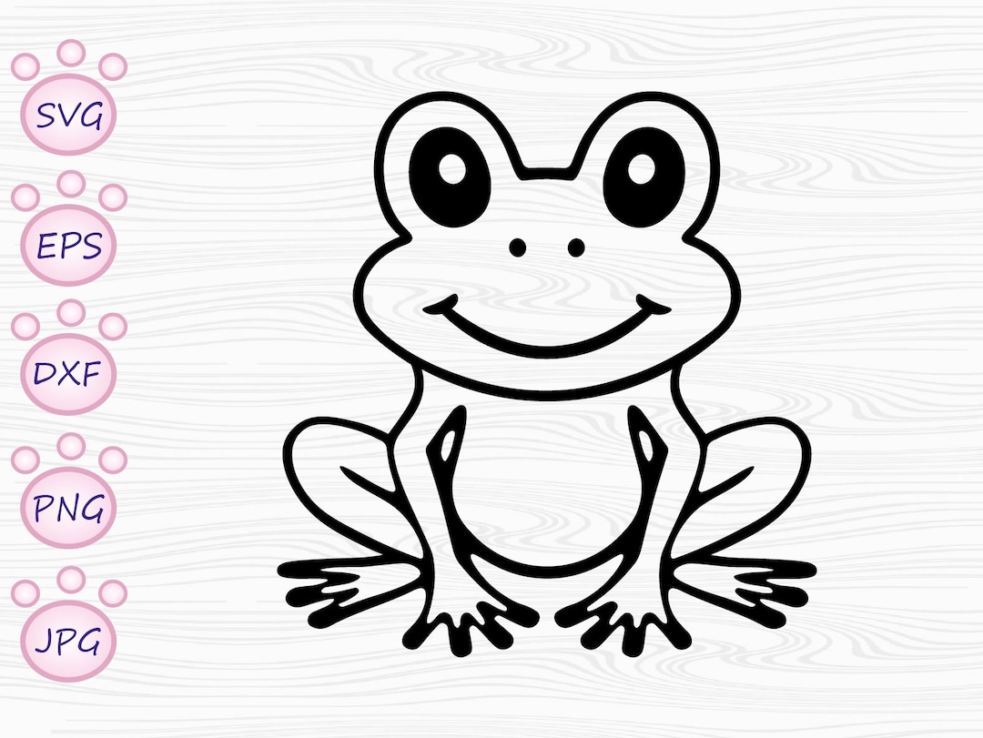 Cute Frog SVG, SVG for Cricut and Silhouette - Etsy