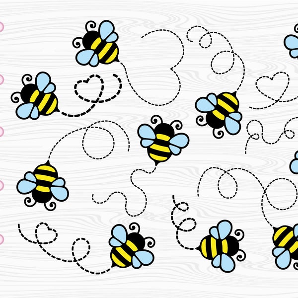 Flying Bee Svg - Etsy