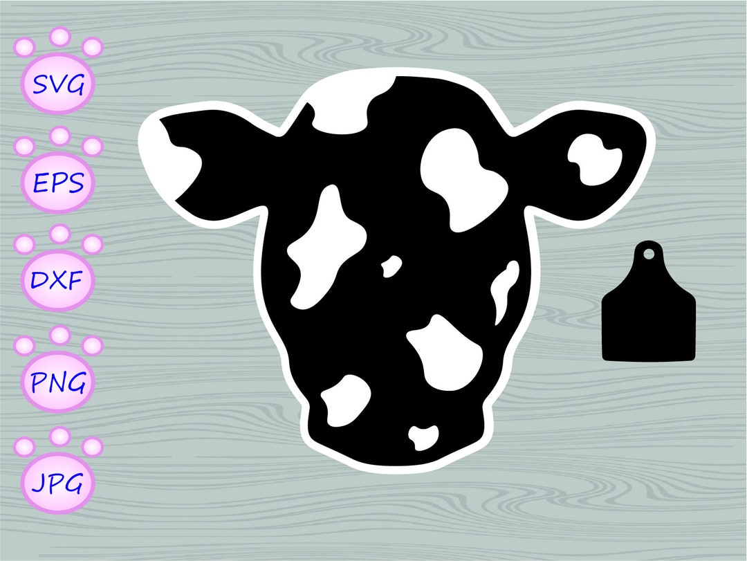 Cow Head Door Hanger SVG - Etsy