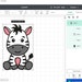 Baby Zebra Svg - Etsy