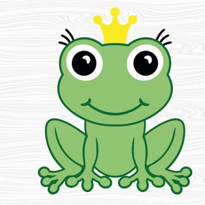 Frog Princess, Frog With a Crown SVG - Etsy UK