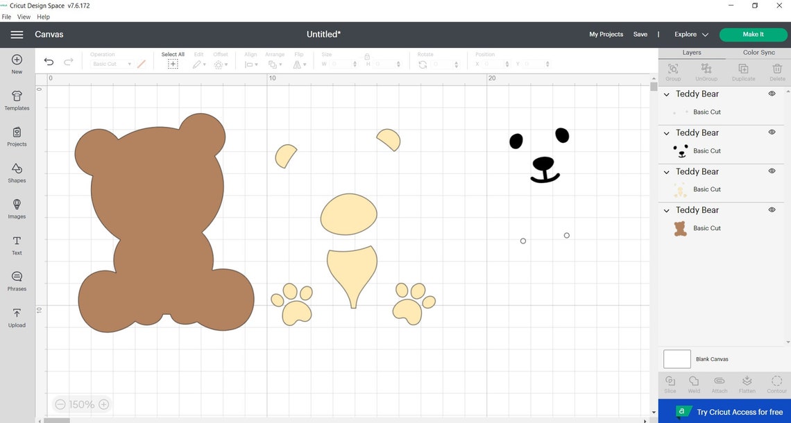 Teddy Bear SVG Cricut, Baby Bear Svg, Teddy Bear Baby Shower - Etsy
